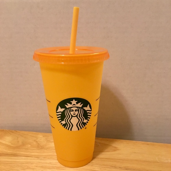 Starbucks | Other | Starbucks Color Changing Cold Cup 220 Yellow | Poshmark